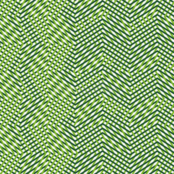 Intersected, Interweaved Irregular Lines, Stripes Green Grid Pattern ...