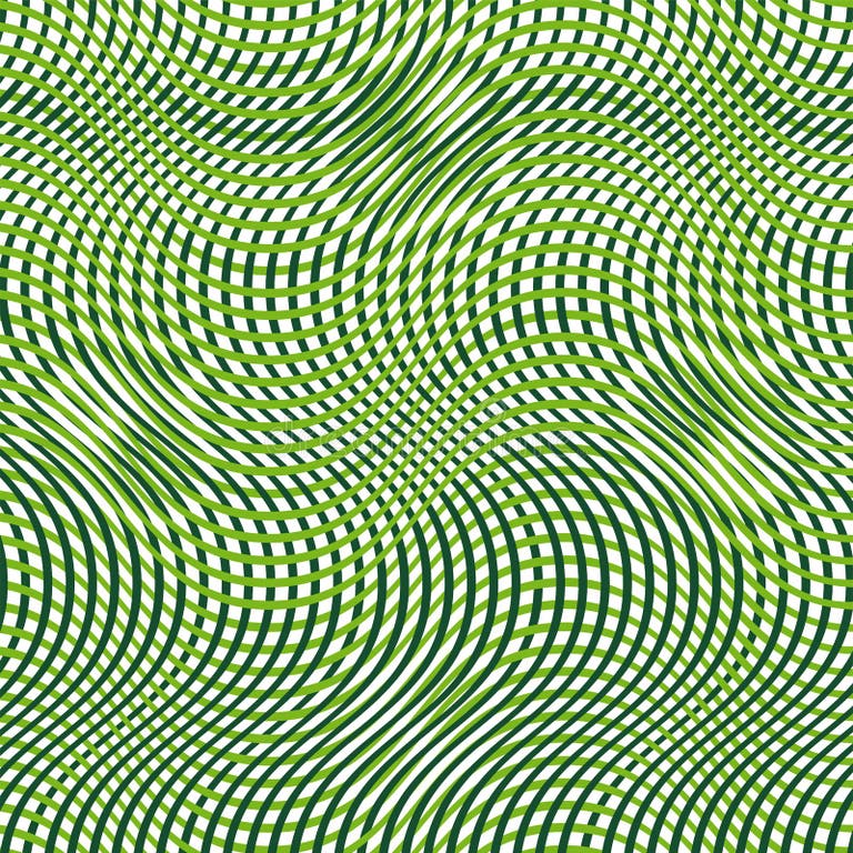 Intersected, Interweaved Irregular Lines, Stripes Green Grid Pattern ...