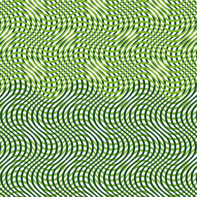 Intersected, Interweaved Irregular Lines, Stripes Green Grid Pattern ...