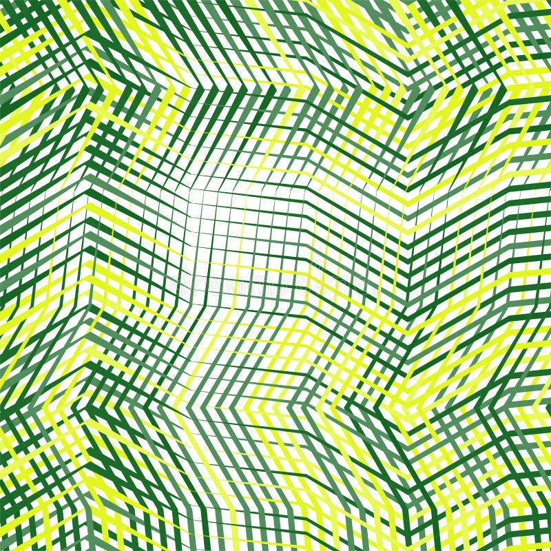 Intersected, Interweaved Irregular Lines, Stripes Green Grid Pattern ...