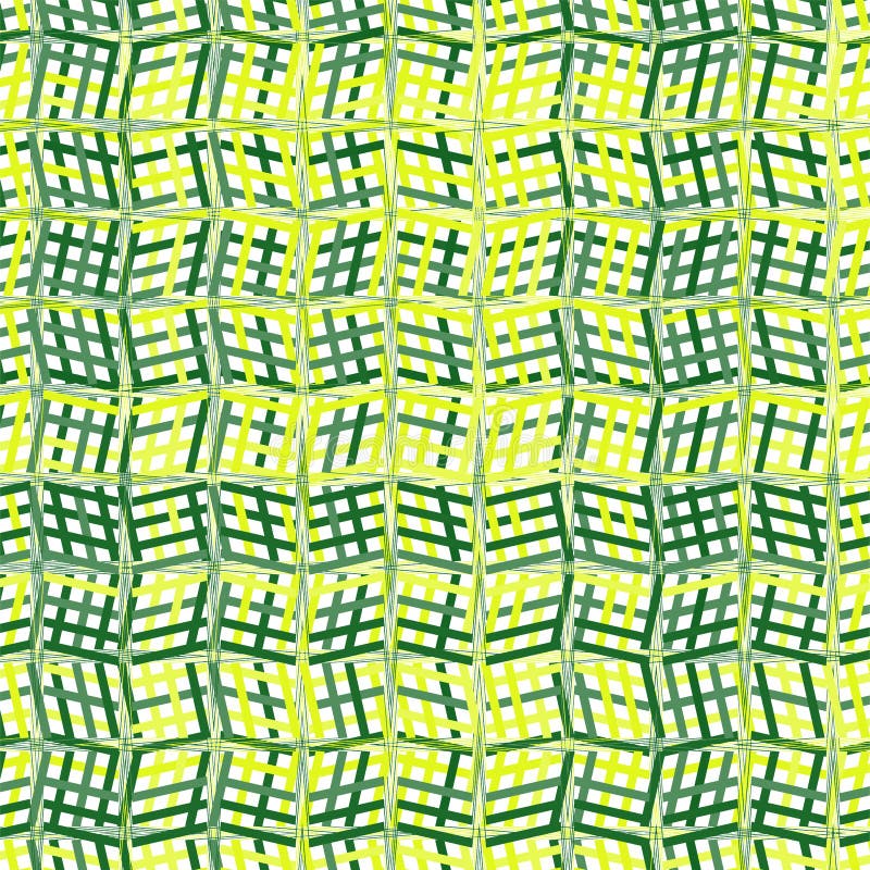 Intersected, Interweaved Irregular Lines, Stripes Green Grid Pattern ...