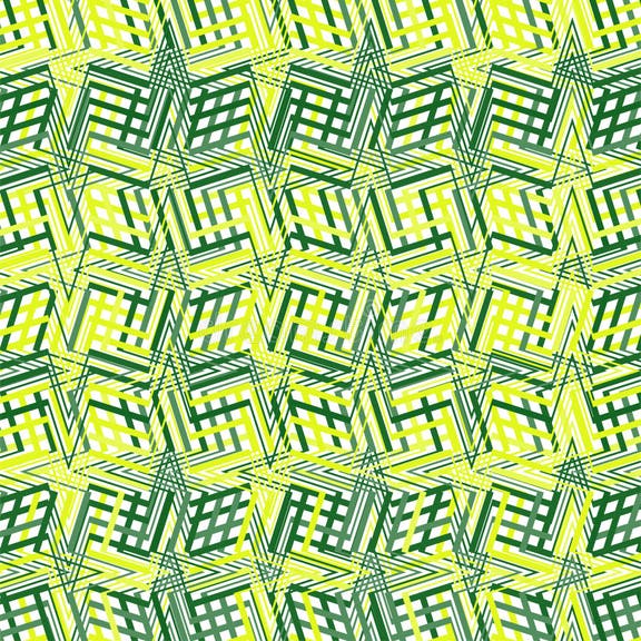 Intersected, Interweaved Irregular Lines, Stripes Green Grid Pattern ...