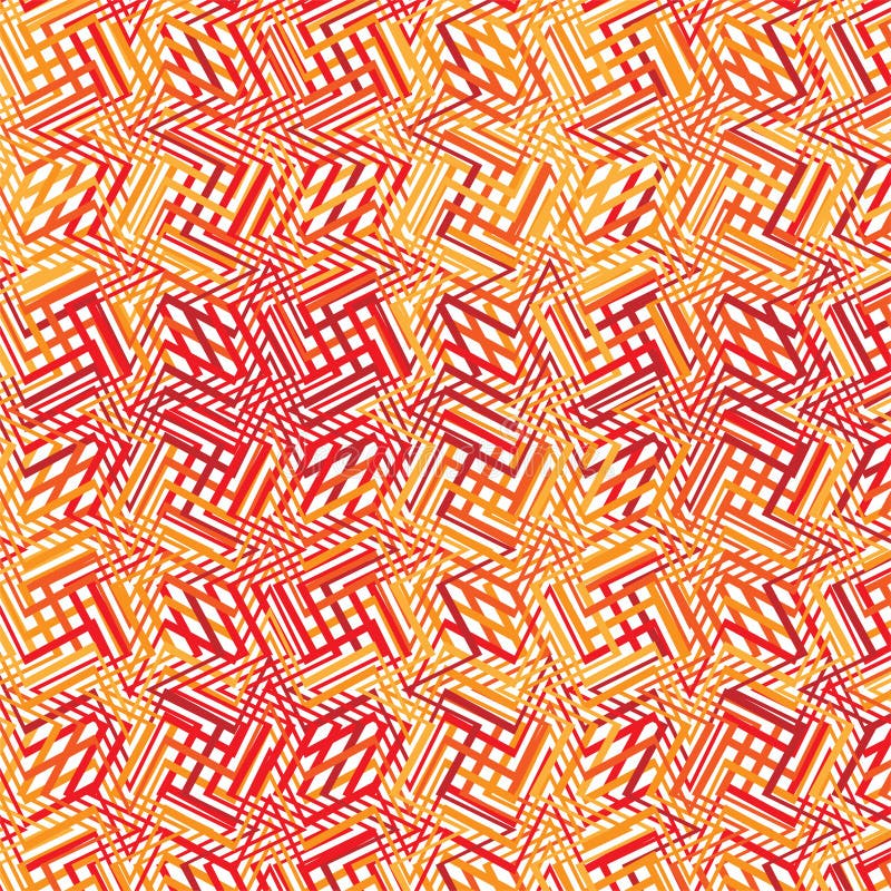 Intersected, Interweaved Irregular Lines, Stripes Orange, Yellow Grid ...