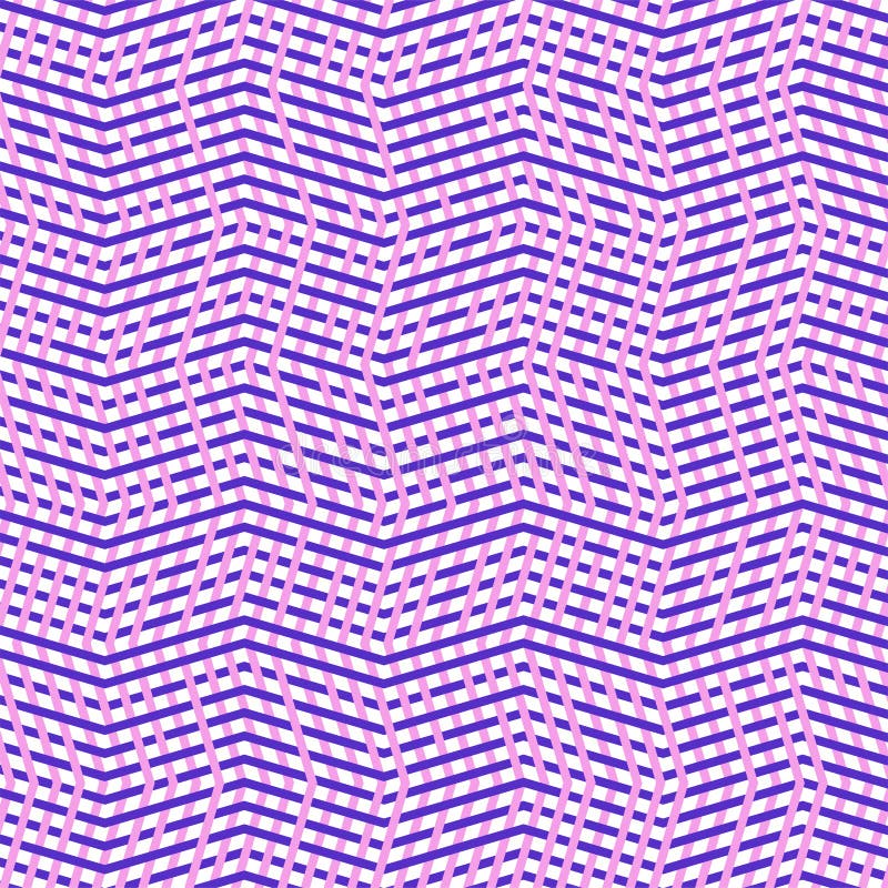 Intersected, Interweaved Irregular Lines, Stripes Purple, Pink Grid ...