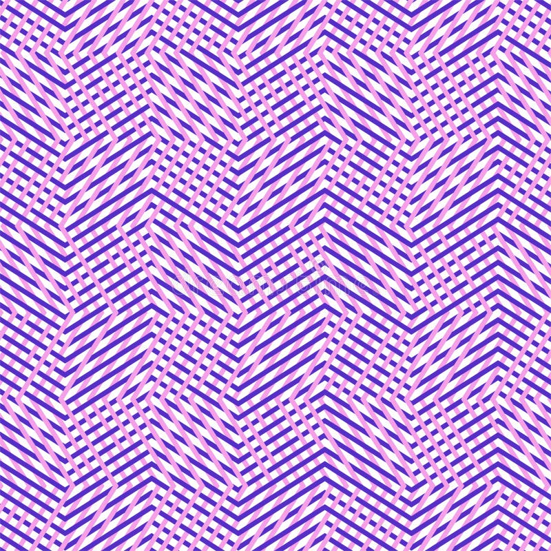 Intersected, Interweaved Irregular Lines, Stripes Purple, Pink Grid ...