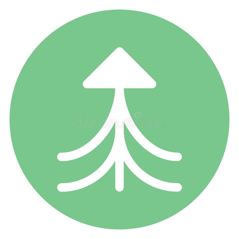 Intersecting Arrows Sign, Intersection Symbol, Vector Simple Icon with ...