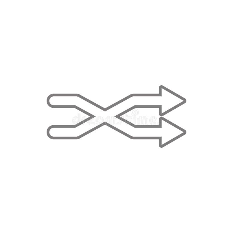 The Intersecting Arrows Icon. Elements in Multi Colored Icons for ...