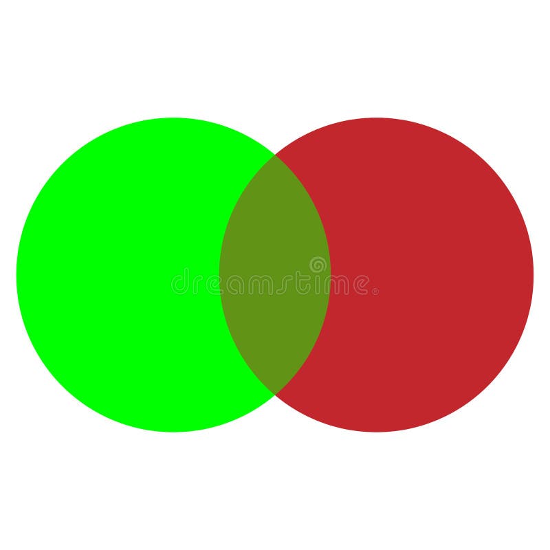 Intersecting Circles in Flat Style. Business Circle. Geometric Element ...