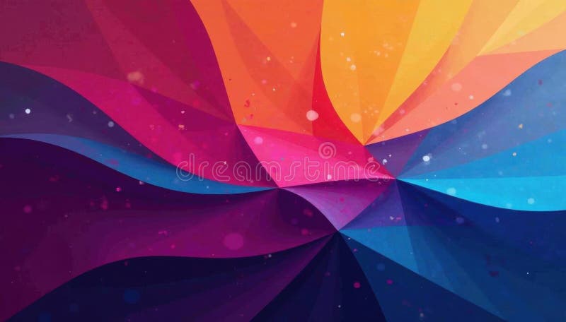 Intersecting Colorful Lines, Multifaceted Shapes, Gradient Blend ...