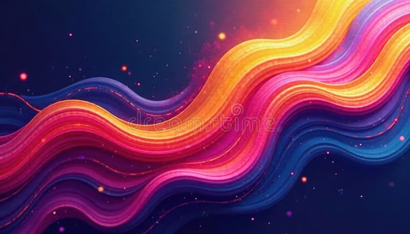 Intersecting Colorful Lines, Multifaceted Shapes, Gradient Blend ...