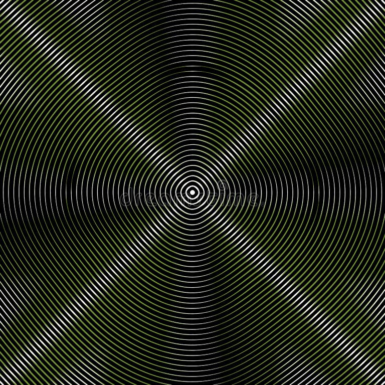 Intersecting Concentric Circles. Moire, Noise Effect Texture / P Stock ...
