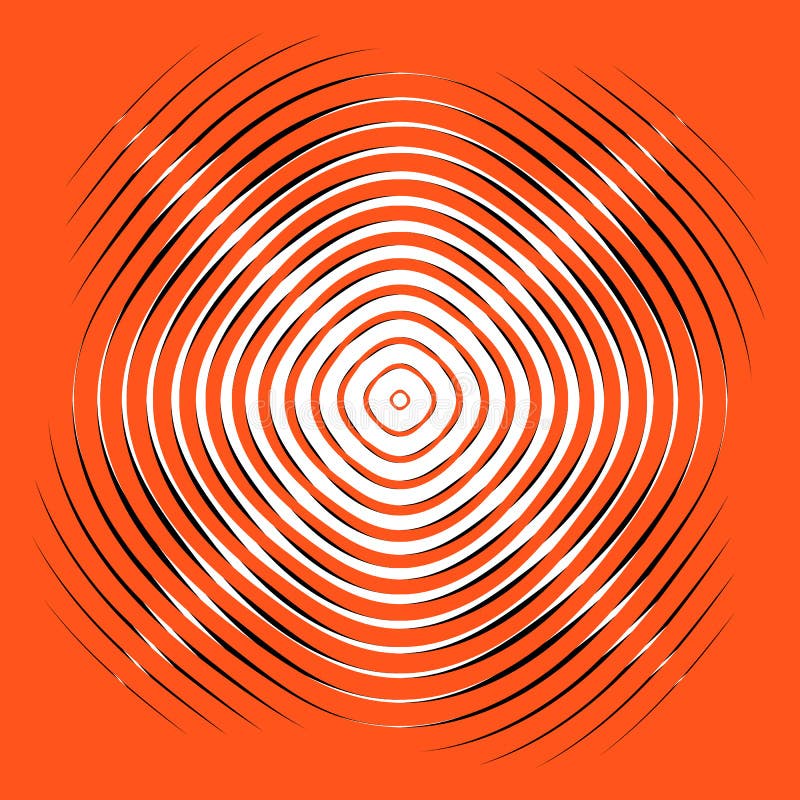 Intersecting Concentric Circles. Moire, Noise Effect Texture / P Stock ...