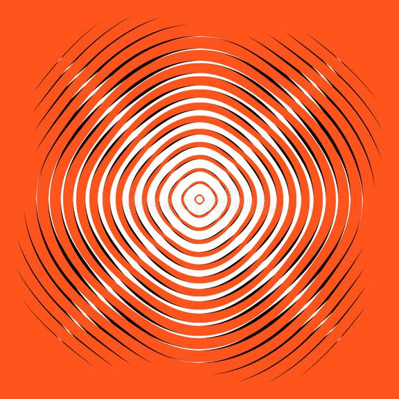 Intersecting Concentric Circles. Moire, Noise Effect Texture / P Stock ...
