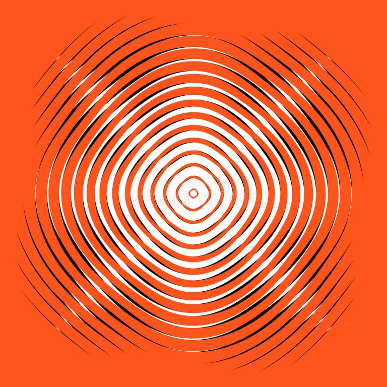 Intersecting Concentric Circles. Moire, Noise Effect Texture / P Stock ...