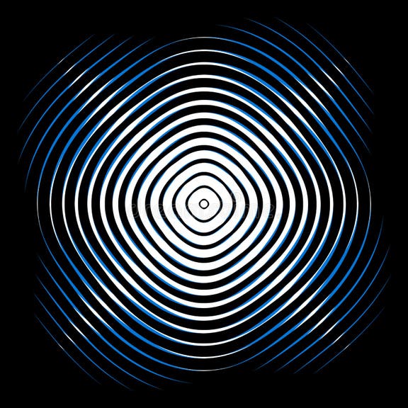 Intersecting Concentric Circles. Moire, Noise Effect Texture / P Stock ...