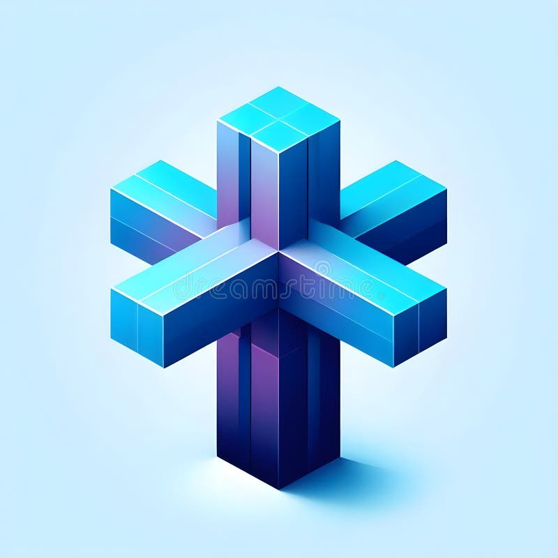 Intersecting Cubes stock illustration. Illustration of gradient - 335522915