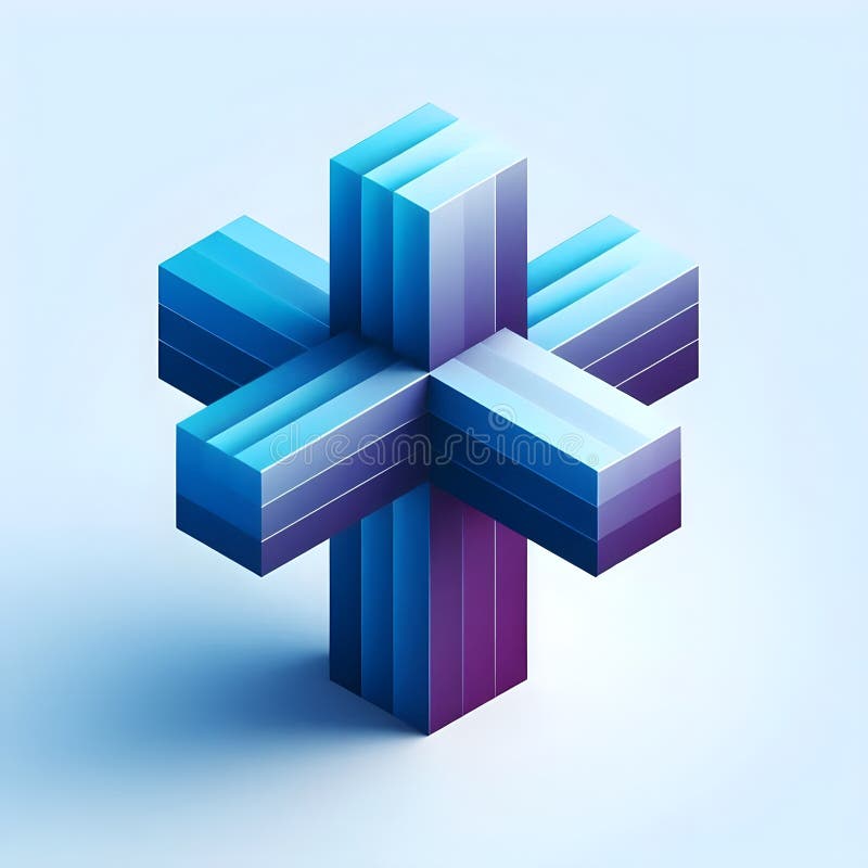 Intersecting Cubes stock illustration. Illustration of cross - 335522926