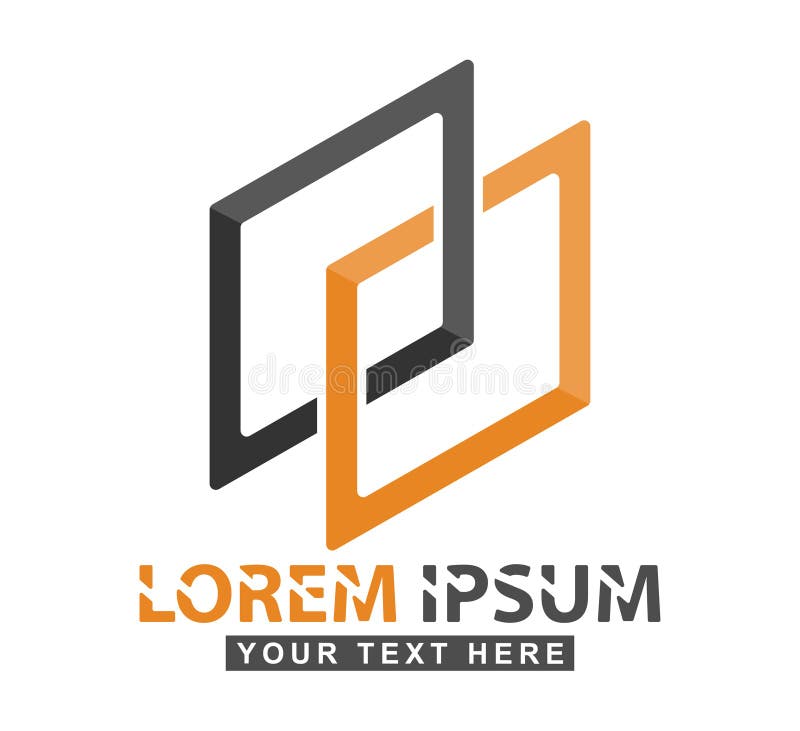 Intersecting Geometric Shapes. Vector Design Template for Logos and ...