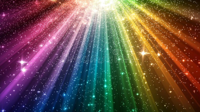 Intersecting Light Beams Create Abstract Patterns Against a Lively ...