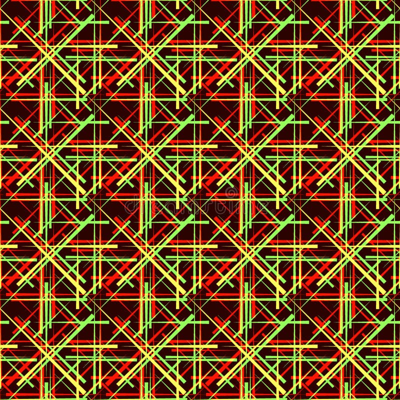Intersecting Light Green Lines with a Red Diagonal on a Dark Background ...