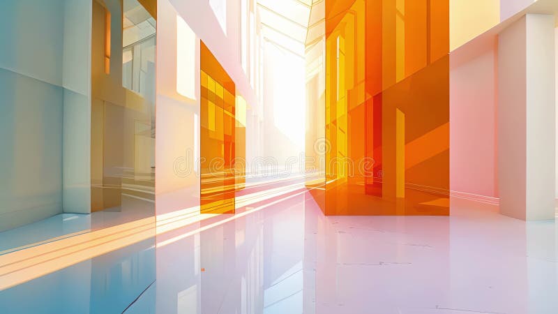 Intersecting Lines of Various Widths and Colors Forming a Dynamic and ...