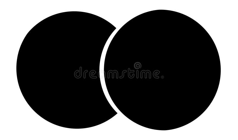 Intersecting, Overlapping Circles, Rings Element Stock Vector ...