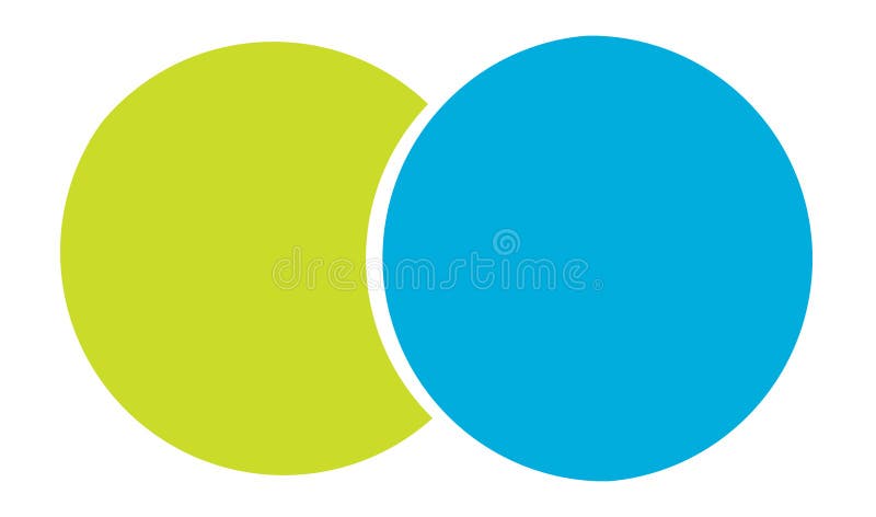 Intersecting, Overlapping Circles, Rings Element Stock Vector ...