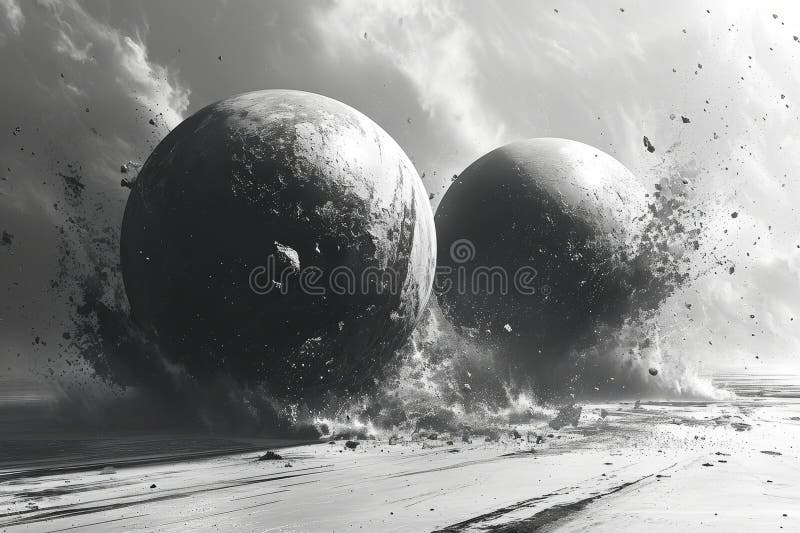 Intersecting Spheres stock illustration. Illustration of intersecting ...