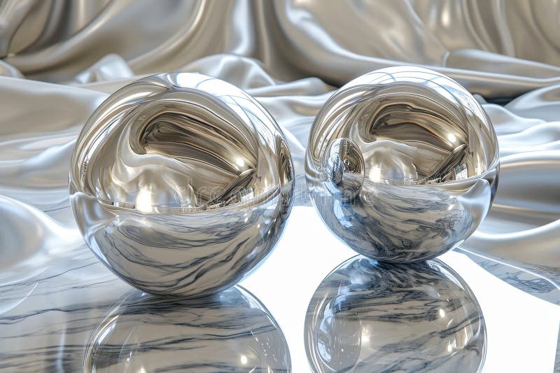 Intersecting Spheres stock illustration. Illustration of colliding ...