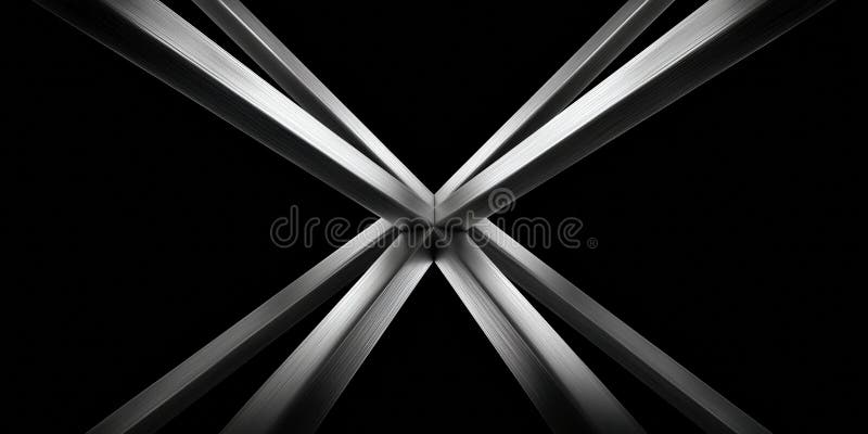 Symmetrical Steel Beams. Geometric Industrial Structure in Abstract ...