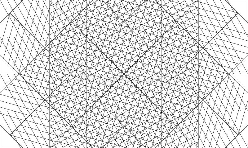Intersecting Straight Line Pattern. Repeating Star Pattern. Black and ...