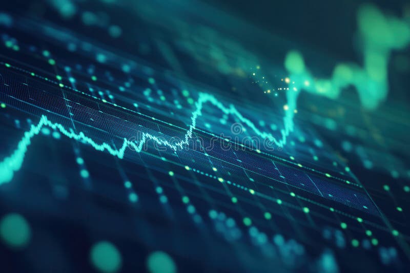 Dynamic Trend Lines and Data Grid Depict Political and Economic ...