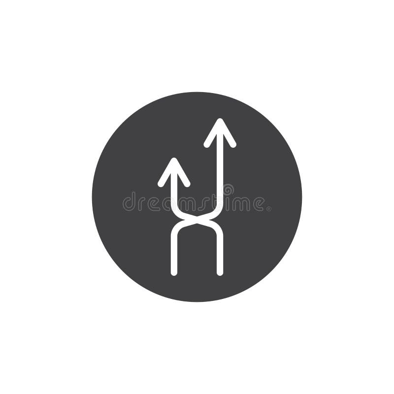Intersection Arrows, Cloud System and Online Shopping Line Icons for ...