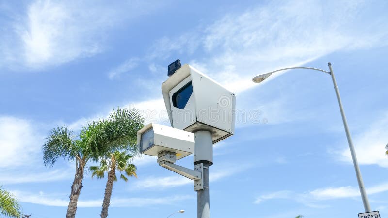 Traffic Intersection Signal Surveillance Camera Lights Stock Photos ...