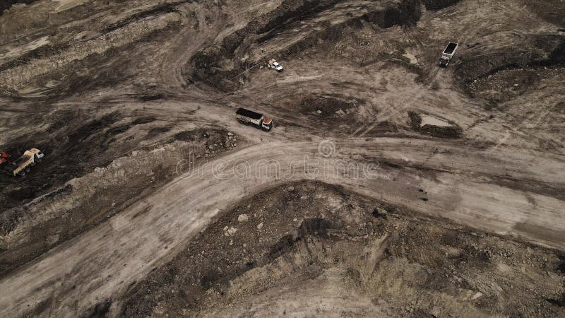 Intersection at Coal Mining Industry Stock Photo - Image of desert ...