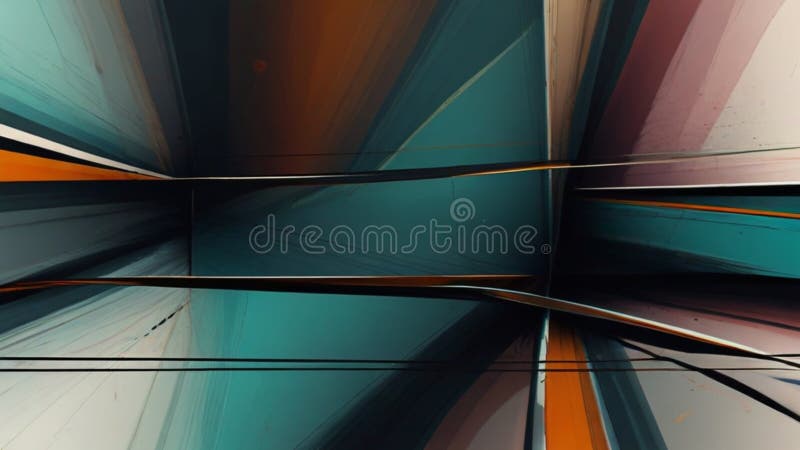 Intersection of Colors and Perspectives Stock Illustration ...