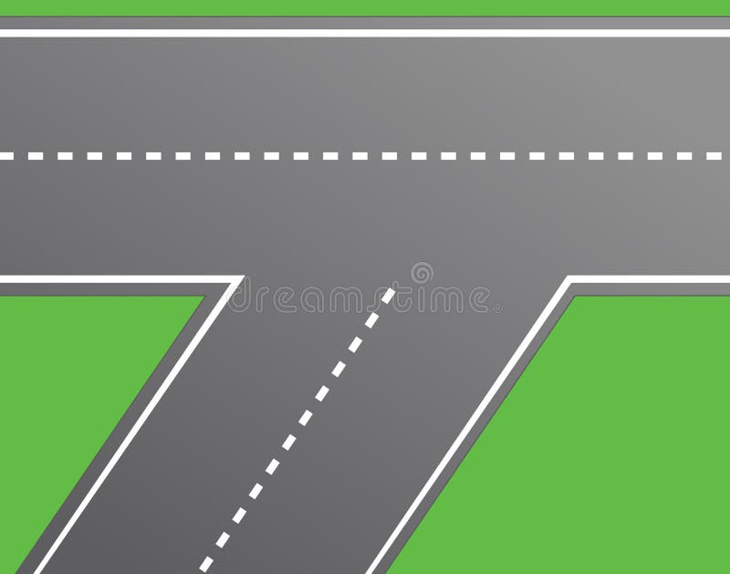 Intersection De Route, Vecteur De Route Illustration de Vecteur ...