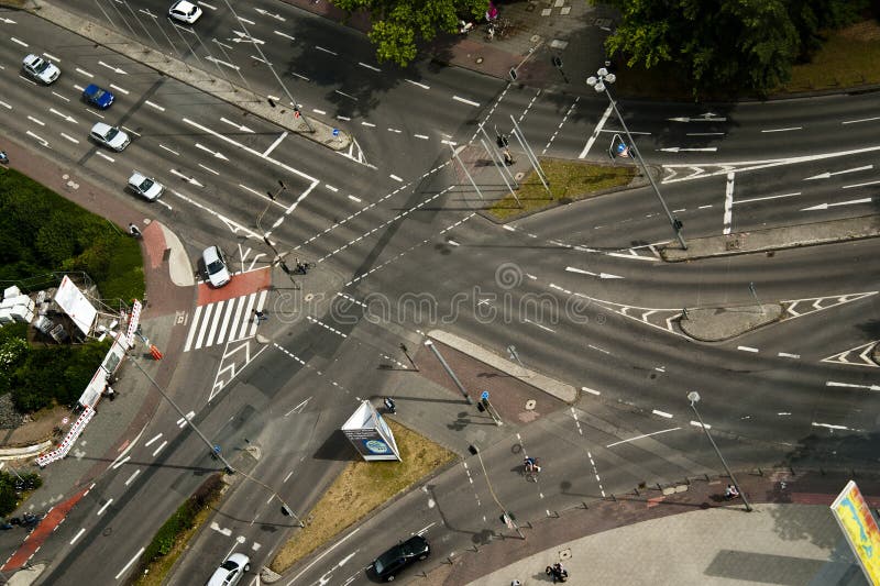 Vue Aérienne De La Jonction Circulaire D'autoroute Image stock - Image ...