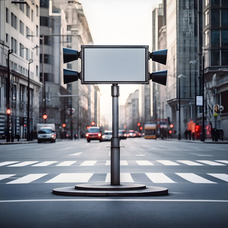 Intersection Guidance from Road Signposts Stock Illustration ...