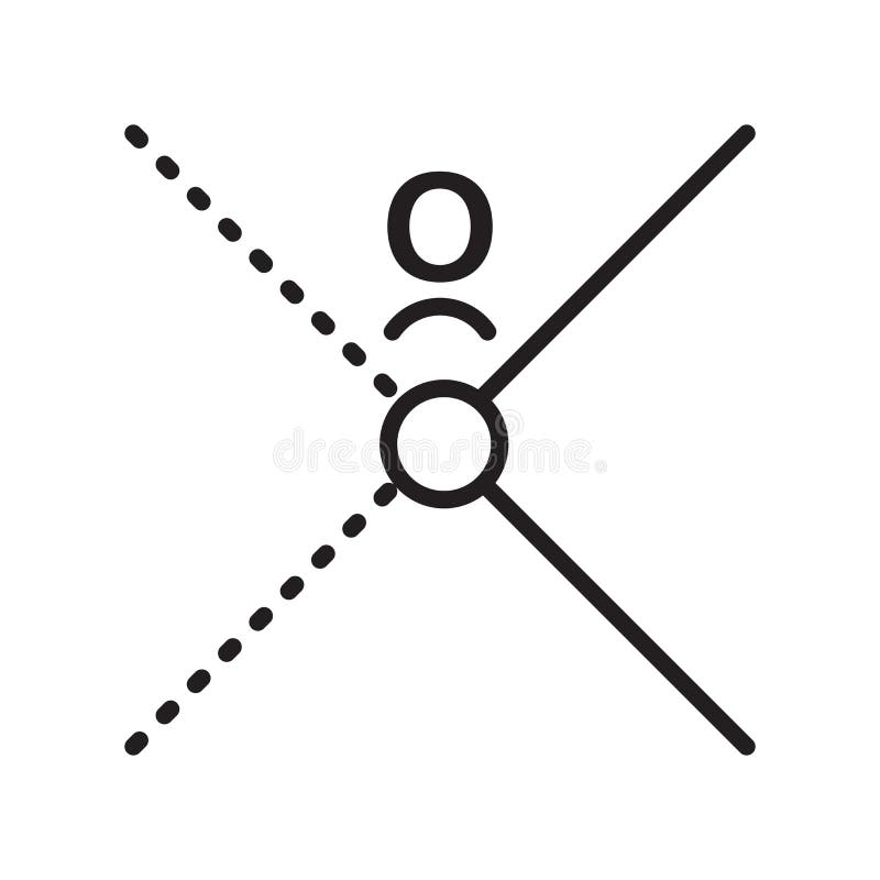 Intersection Icon Vector Sign and Symbol Isolated on White Background ...