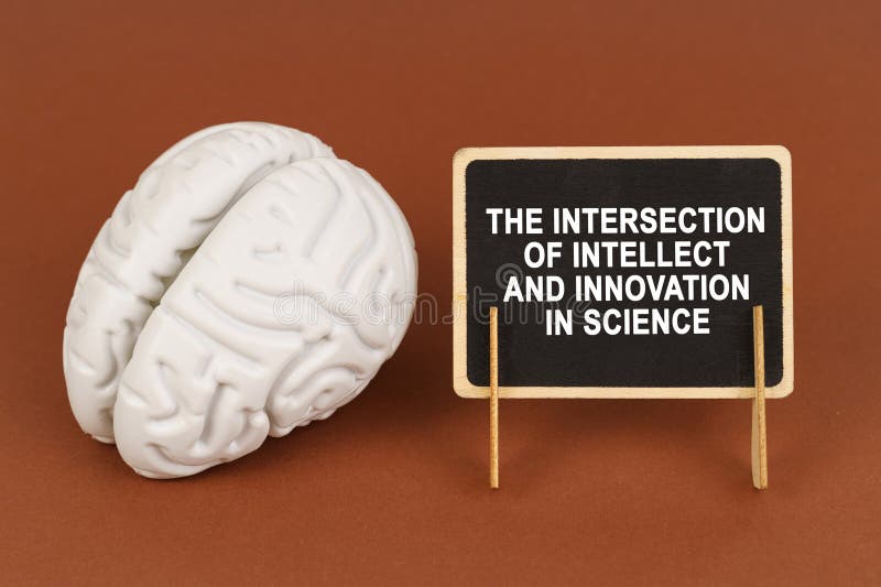 The Intersection of Intellect and Innovation in Science Stock Image ...