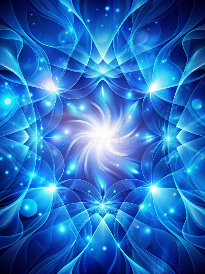 Intersection of Lights stock illustration. Illustration of beams ...