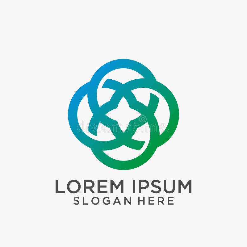 Intersection logo design stock vector. Illustration of icon - 236258491