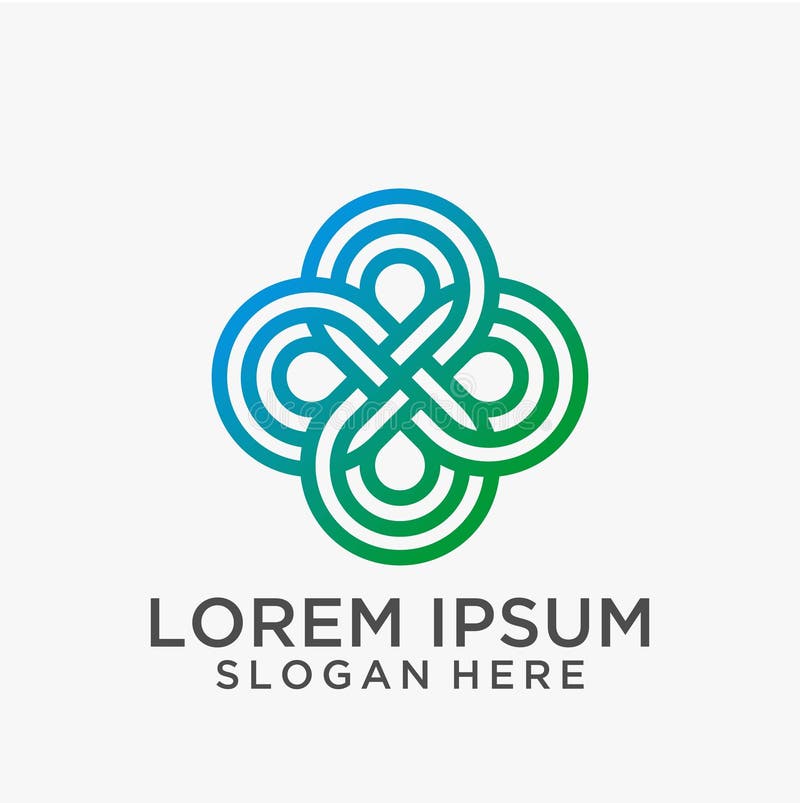 Intersection logo design stock vector. Illustration of icon - 236258491