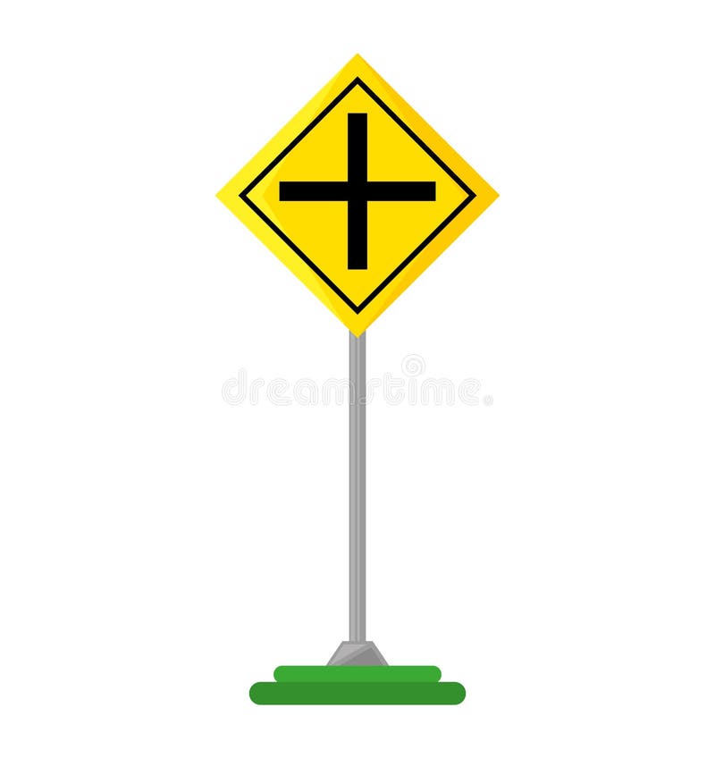 Intersection Road Traffic Signal Stock Vector - Illustration of ...