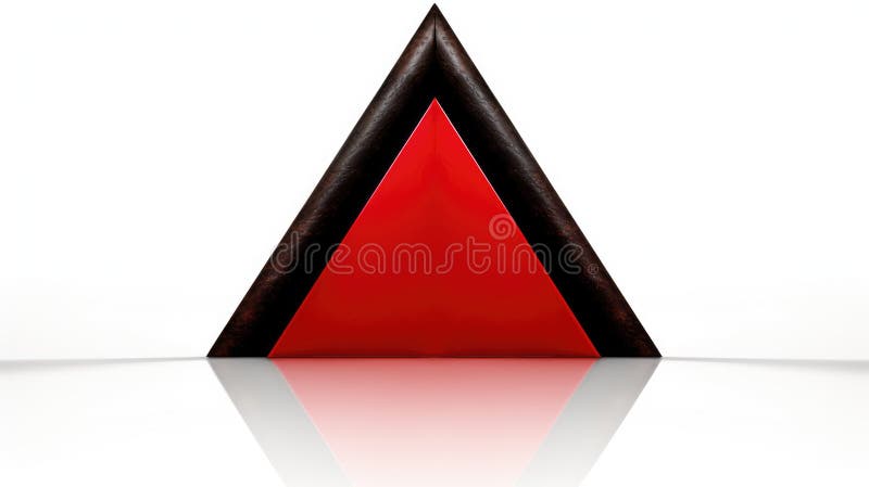 Intersection road triangle stock illustration. Illustration of caution ...