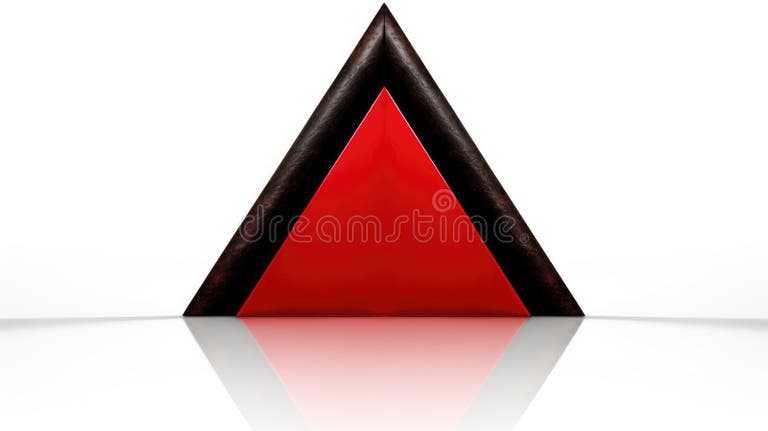 Intersection road triangle stock illustration. Illustration of caution ...