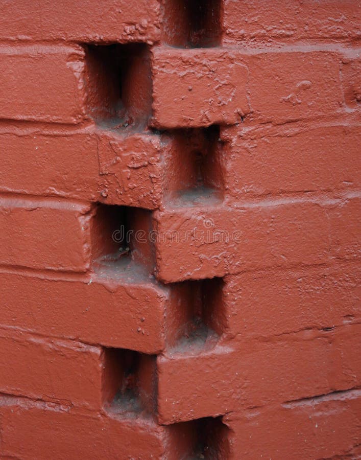 Intersection of Two Brick Walls Stock Photo - Image of dovetailed ...