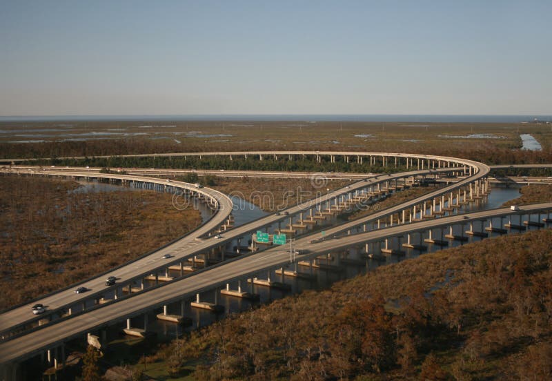 Interstate Junction Aerial View Stock Image - Image of crowded ...