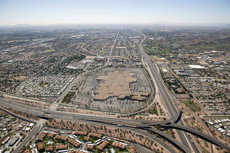 Interstate 10 and US 60 Interchange Stock Image - Image of drive, route ...